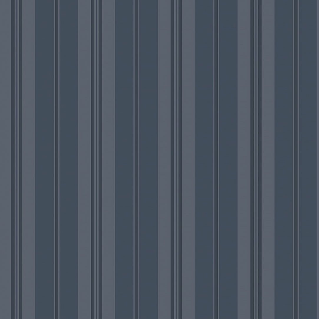 Темно-синие полосатые обои Sandhamn Stripe Borastapeter 8883 Швеция ...